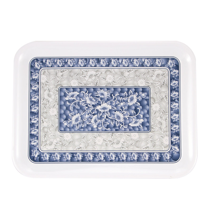 Boom tide 12-Inch Rectangular Melamine Tray - European Style Serving Tray