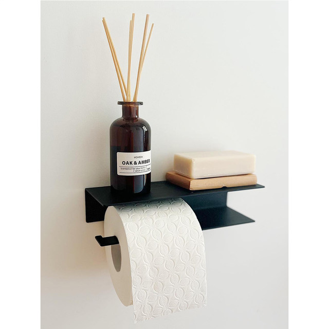 Metal Ins Modern Simple Geometric toilet Wall -mounted Bathroom Bath Towel Set Strinkable ...