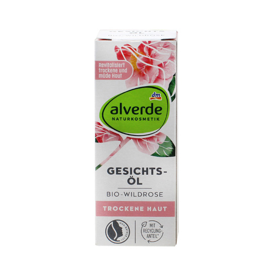 Alverde Wildrosen Gesichtsöl - Feuchtigkeitsspendend & Pflegend - 15ml