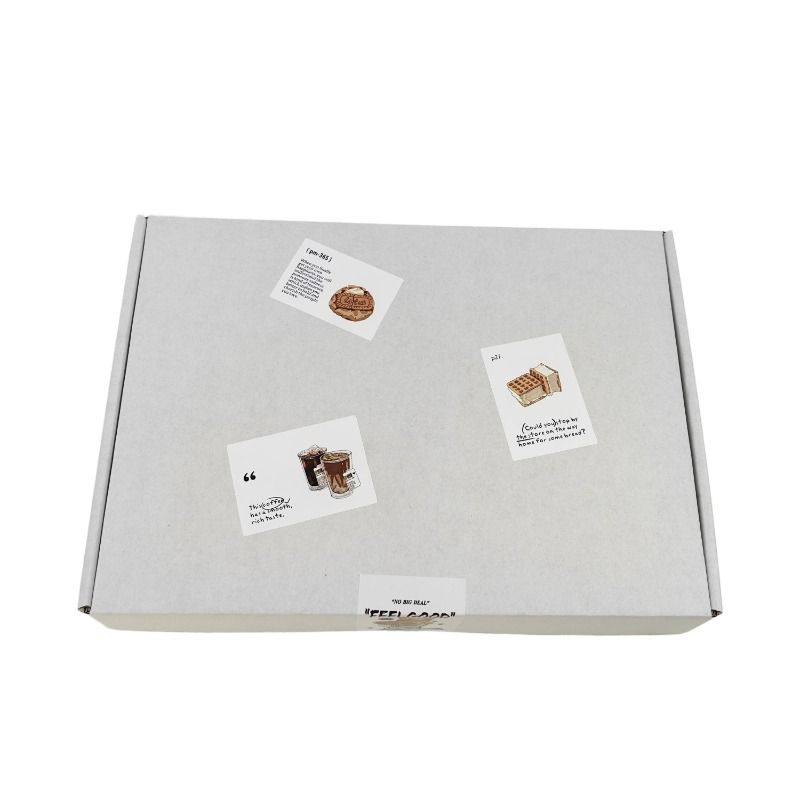 Weiße flugzeugschachtel, große verpackung, express-kartonverpackung ...