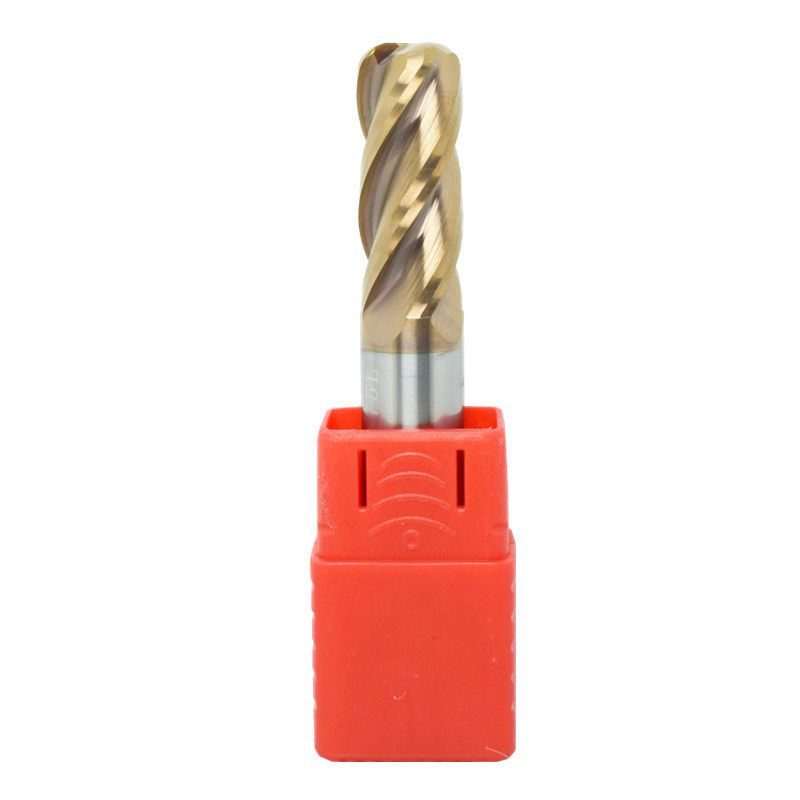 Jbf 55 Degree Tungsten Steel Round Nose Milling Cutter - 1mm, 4 Flutes