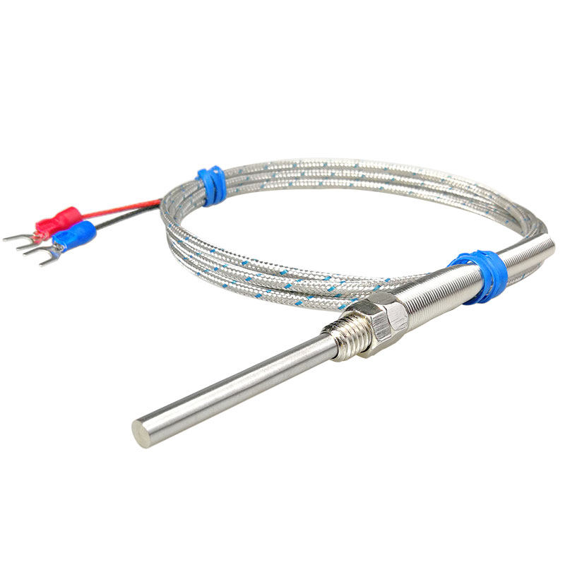 K-Type Thermocouple - M8 Threaded Temperature Sensing Rod Probe ...