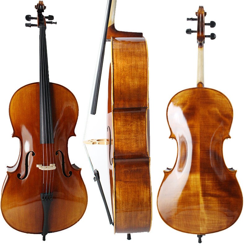 Tly European Cello - Solid Wood Spruce & Maple - Model Y013