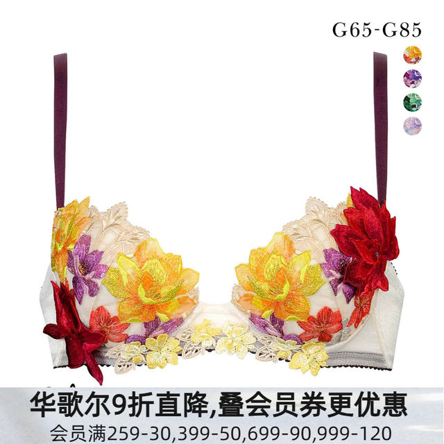 Wacoal Salute Underwear Women's Push Up Heavy Duty Lace Embroidery Sexy ...