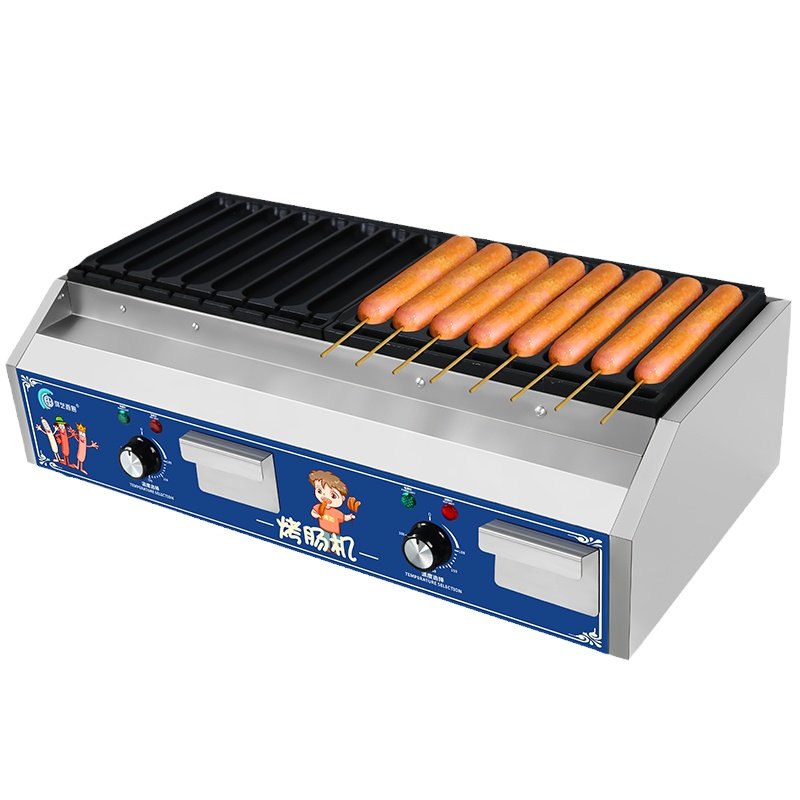 Commercial Sausage Grill - Golden Crispy Starch Sausage Machine