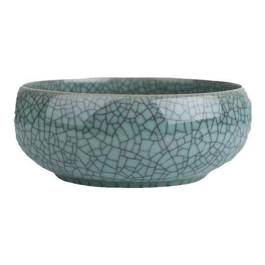 Ceramic Pen Washer Bowl - Calligraphy Ink Saucer Large Celadon Inkstone