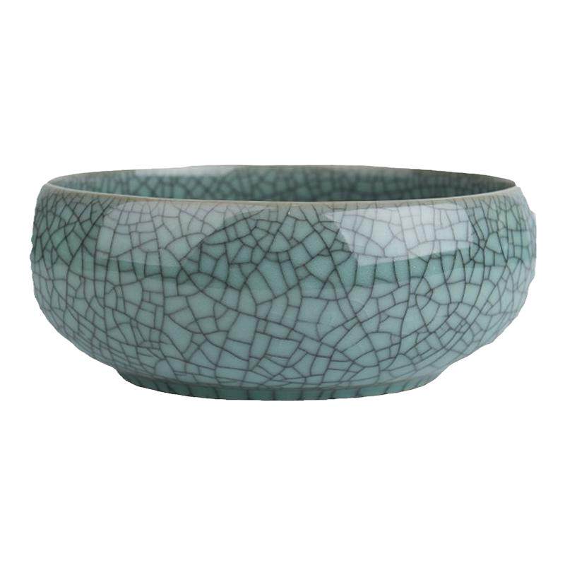 Ceramic Pen Washer Bowl - Calligraphy Ink Saucer Large Celadon Inkstone