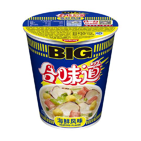 Nissin Instant Noodles Big Cup - Seafood Flavor Meal Replacement, 108g ...