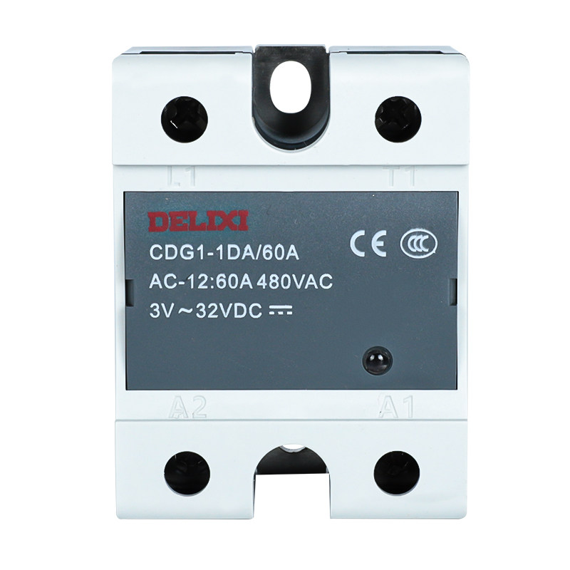 Delixi Small 24V Solid State Relay - 40A Single Phase 220V DC Control AC Contactor
