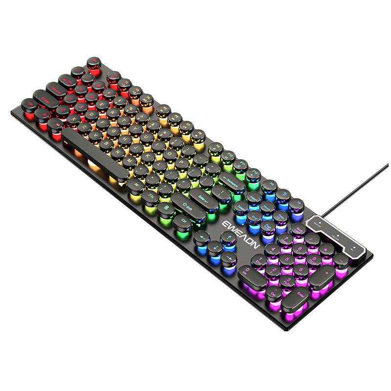 Eweadn Gx30 Punk Series 104-Key RGB Gaming Keyboard, Mouse & Headset Combo