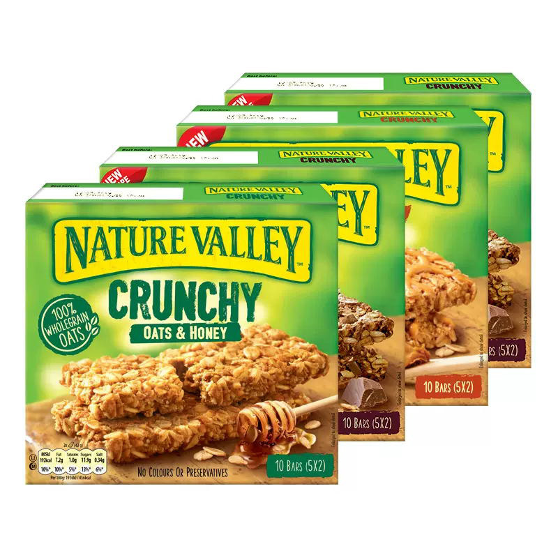 Barre énergétique à l'avoine nature valley : collation de satiété riche ...