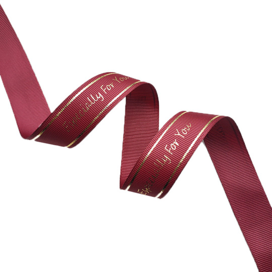 Pink Hot Stamping Ribbon - DIY Flower Basket & Gift Packaging