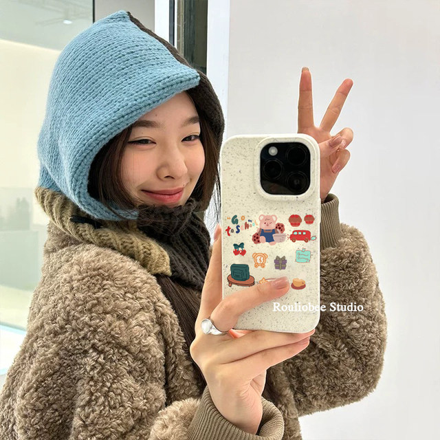 Ins girl cute biodegradable animals suitable for 11 Apple 14ProMax ...