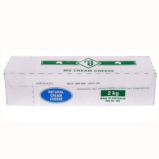 Australian Imported MG Cream Cheese 2kg - Cream Cheese for Cheesecake ...