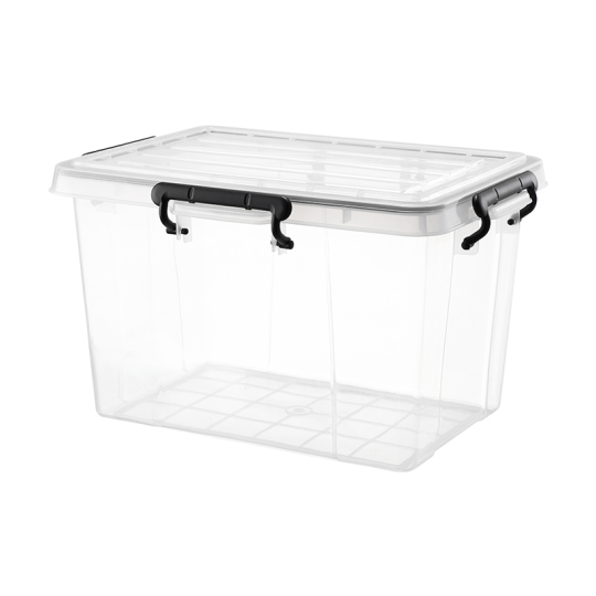 180L Transparent Plastic Storage Box - Large Capacity Organizer