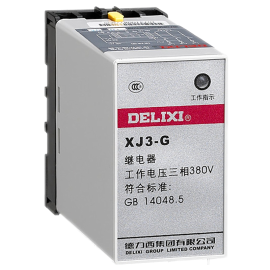 Delixi XJ3 Series Phase Failure Relay - AC380V Phase & Sequence Protection