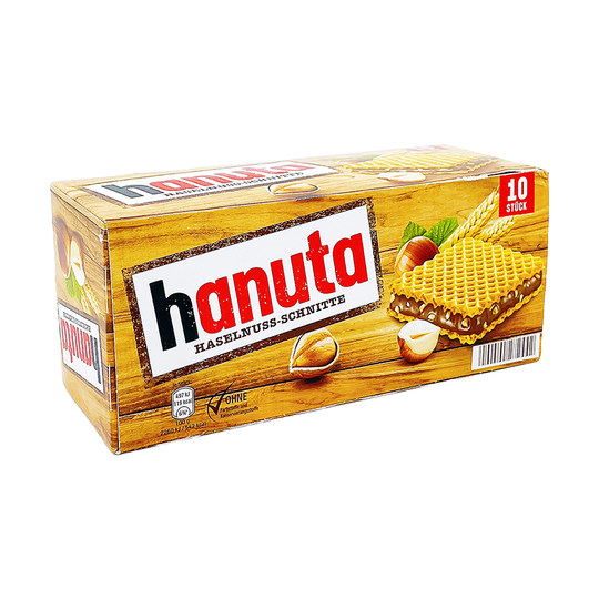 German Imported Ferrero Hanuta Hazelnut Chocolate Sandwich Wafer ...