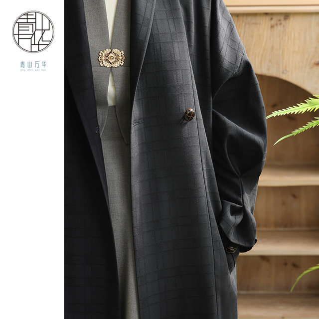 Qingshan Wanhua winter coat for women small plaid woolen coat ...
