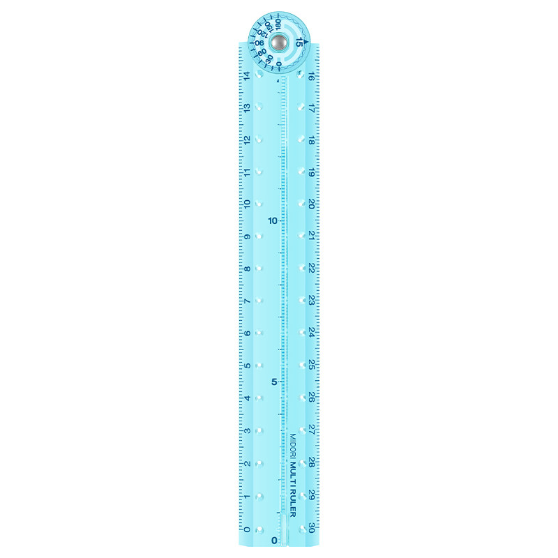Midori Folding Ruler - Vertex Angler with Scale & Vernier Caliper