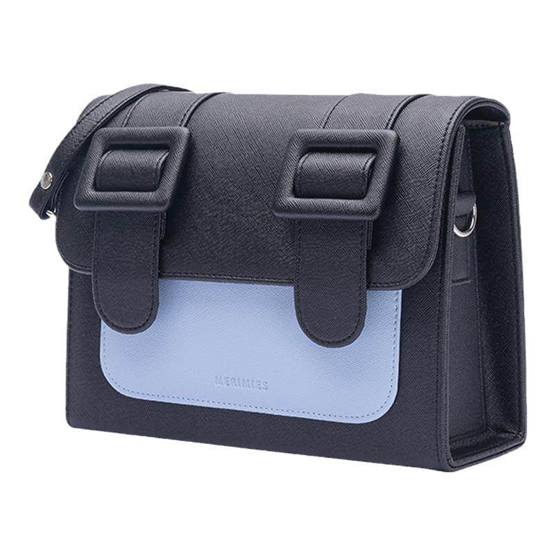 Merimies Thailand Cambridge Bag - Blue & Black Messenger Bag for Women