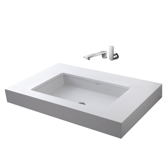 Toto Lw1515b/Lw1516b Square Ceramic Undermount Washbasin