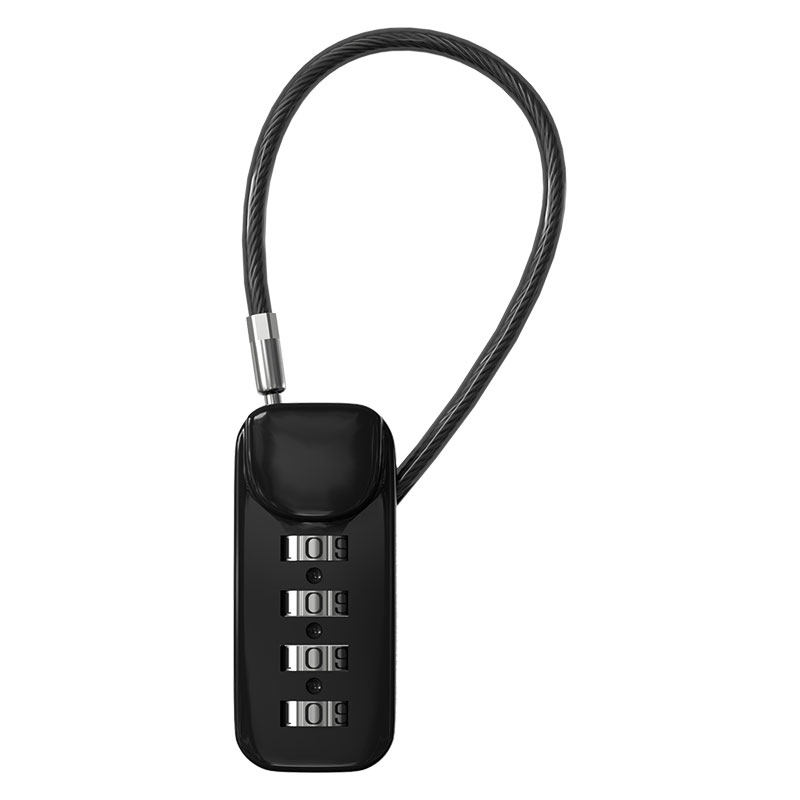 Zámek na heslo s ocelovým kabelem Jantier - Zinková slitina