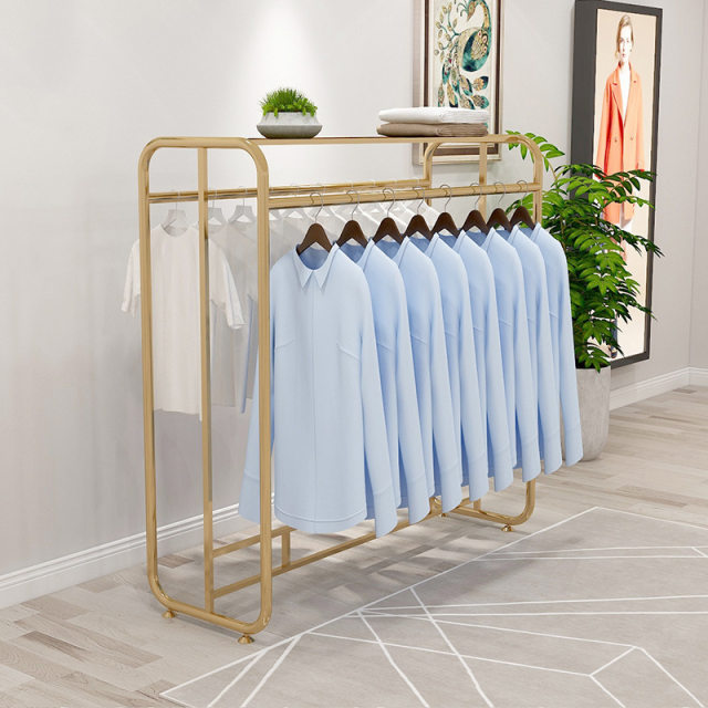 Floor-standing island rack gold display rack for men's and women's ...