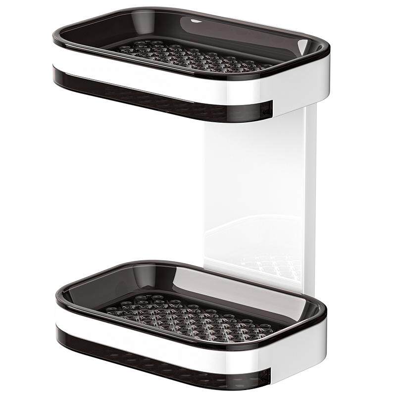 Soap Box - Wall-Mounted, Double-Layer, Bathroom Storage - Drain Box