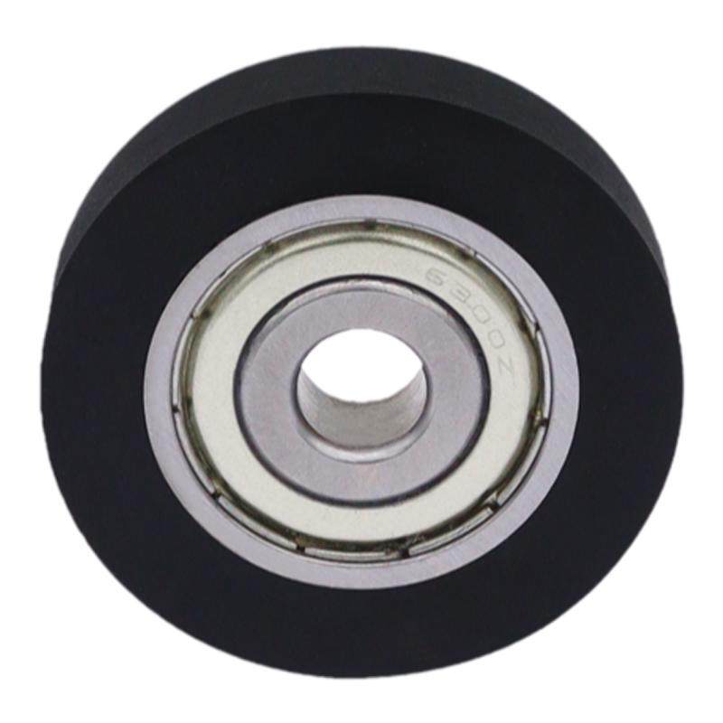 Rubberized Bearing Polyurethane Pulley 6201 - Hard Rubber Roller PU ...