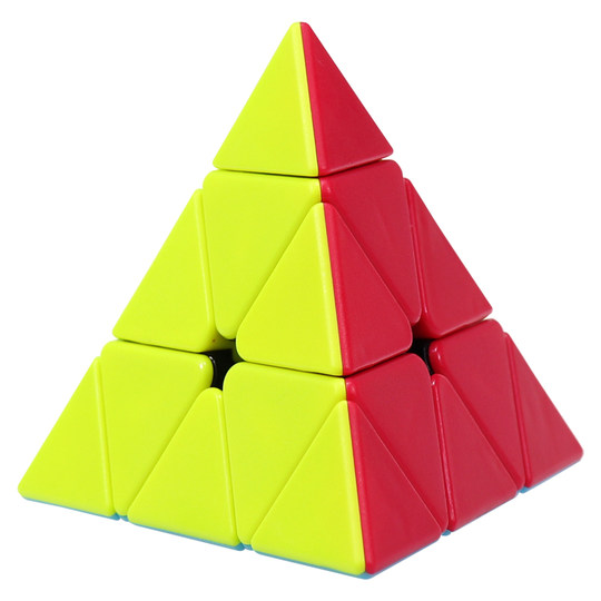 Solid Color Third-Order Triangular Pyramid Rubik's Cube Educational Toy