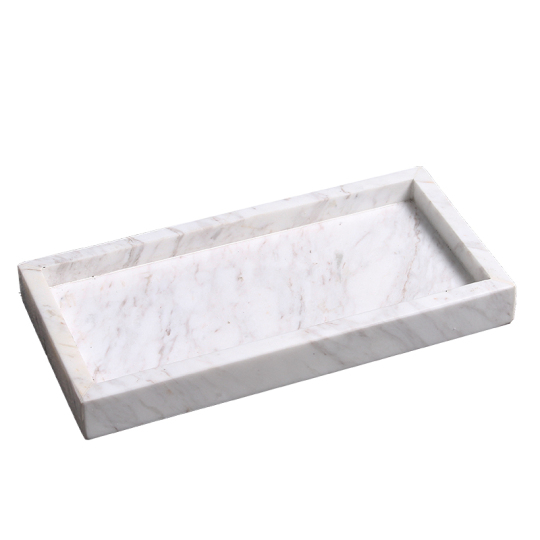 Crystal Jade Marble Bathroom Tray - 5 Piece Set