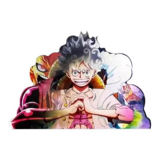 One Piece 3D Gradient Sticker - Illusion Sticker Set Featuring Beauty ...