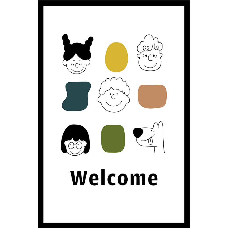Geometric PVC Rectangle Floor Mat - Hallway Rug, Wear-Resistant ...