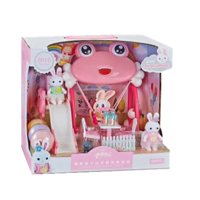 Maison de Poupée Yasini Rabbit Frog - Chambre Miniature