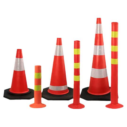 Luwei 70 Rubber Reflective Road Cone - Warning Column for Road Safety ...