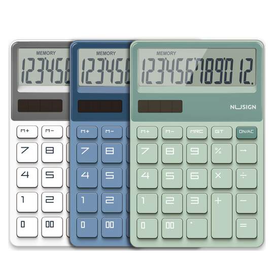 Deli Newsea Portable Solar Calculator | 12-Digit Display | Dual Power ...