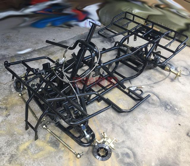 Modified four-wheel GY6 continuously variable speed motorcycle ATV ...