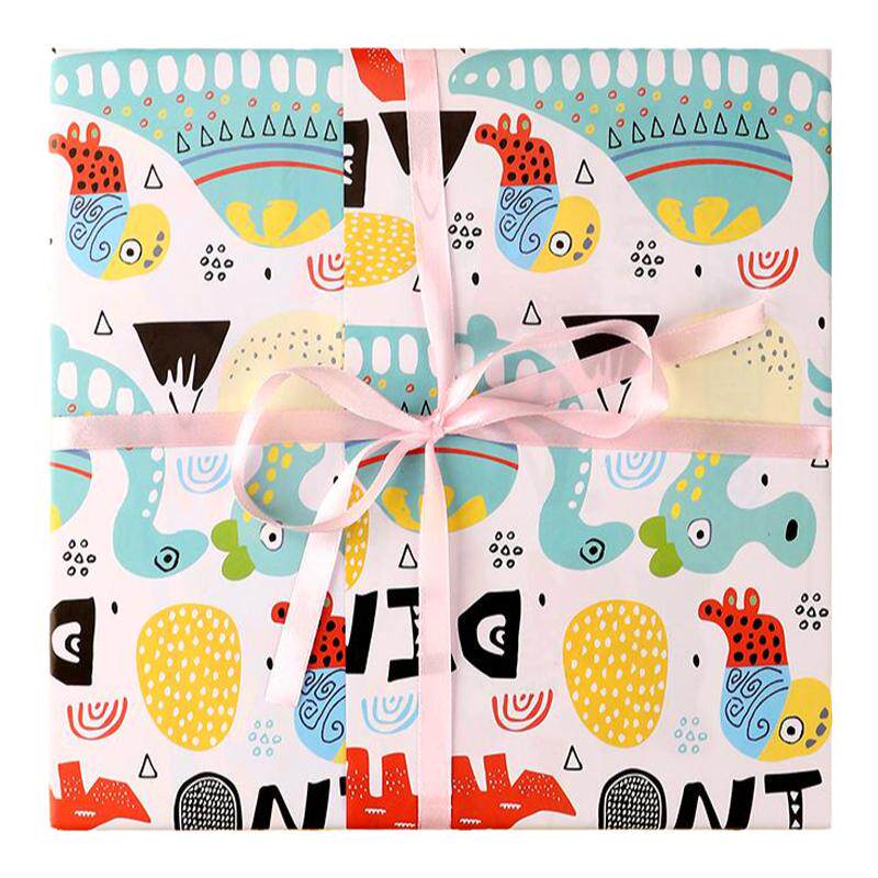Cartoon Gift Wrapping Paper - Cute Ins Style - Have Fun Learning