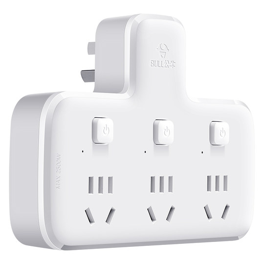 Bull Socket Converter Expansion One to Two Multi-Socket Splitter Plug ...