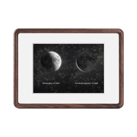 Custom Moon Photo Frame Table - Creative Birthday Gift