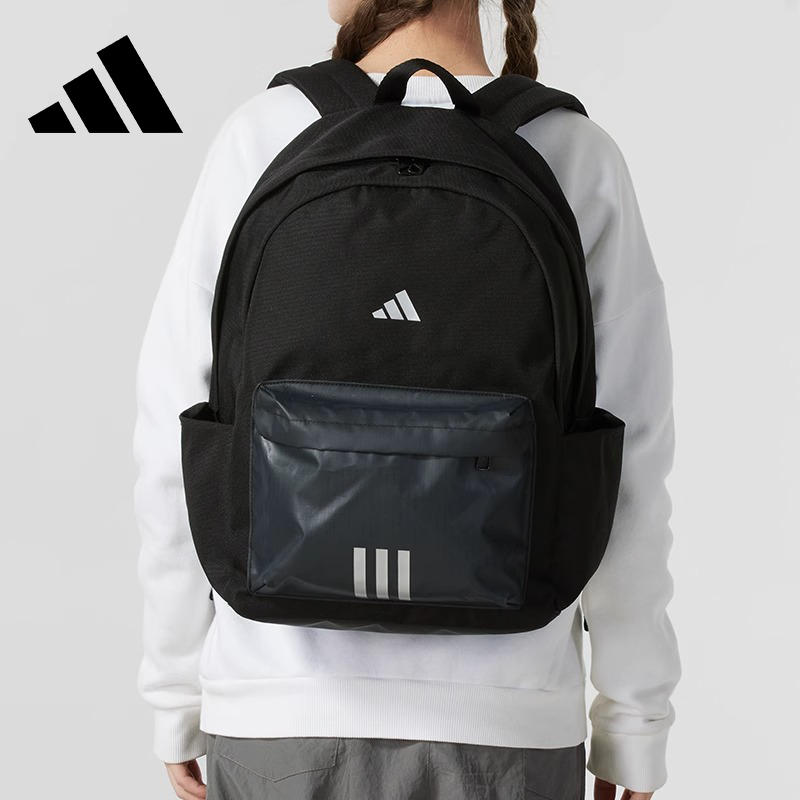 正品adidas阿迪达斯双肩包 大容量轻便背包 女高中学生书包初中男-淘宝网