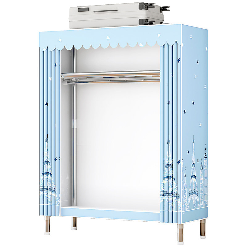 Wardrobe Simple Assembly Cloth Wardrobe Home Bedroom Storage Cabinet ...