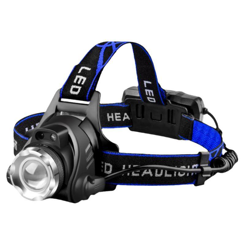 E-smarter Fishing Headlamp - Blue/White LED, Waterproof, Rechargeable