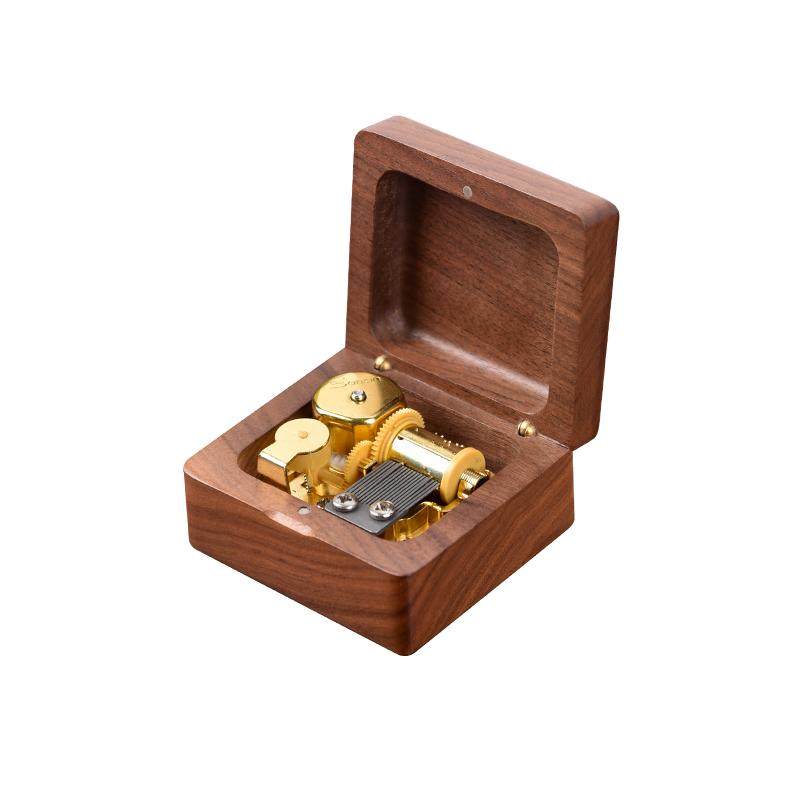 Top Style Solid Wood Music Box - New Chinese Style Birthday Gift