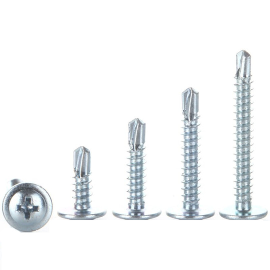 Galvanized Self-Drilling Screw | Large Flat Head | Dovetail Nail | M4.2