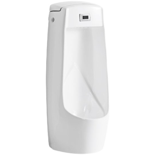 Vertical Surface-Mounted Integrated Induction Ceramic Urinal for Men