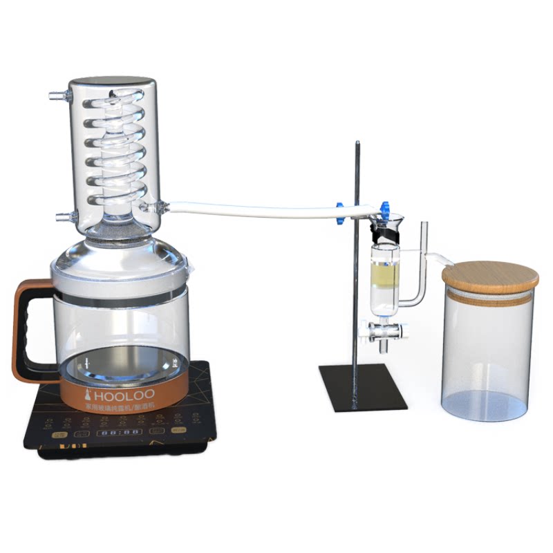 Hooloo Glass Distiller - Essential Oil & Dew Water Machine