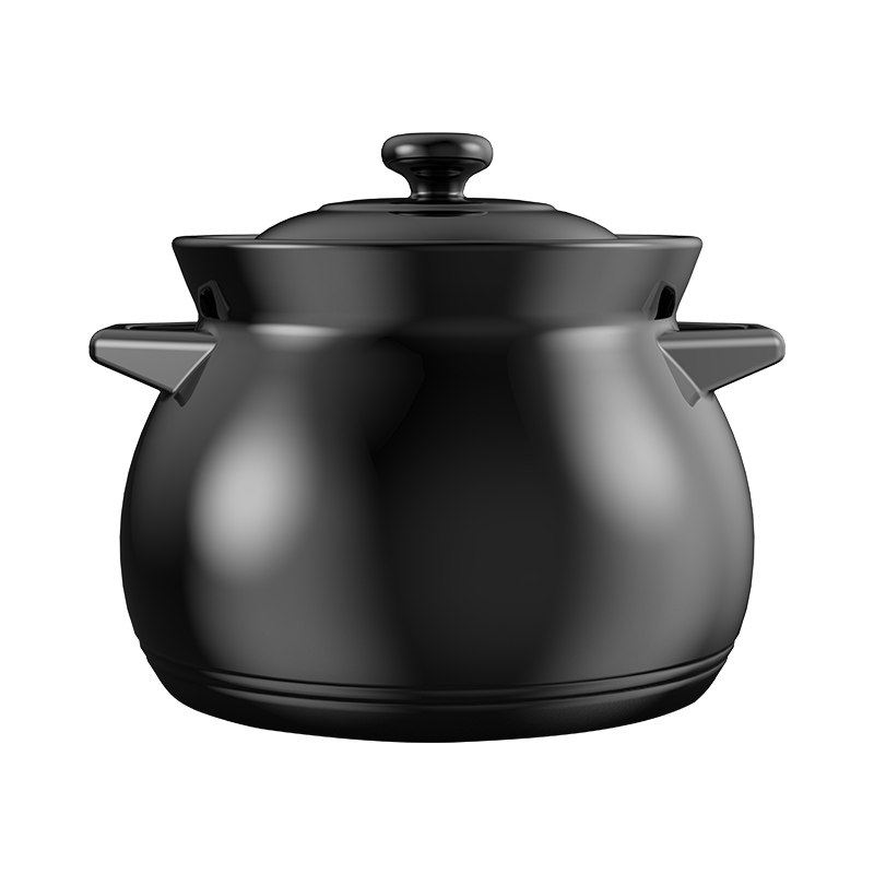 Kangshu Ceramic Casserole Pot - Clay Rice & Bibimbap Pot with Lid