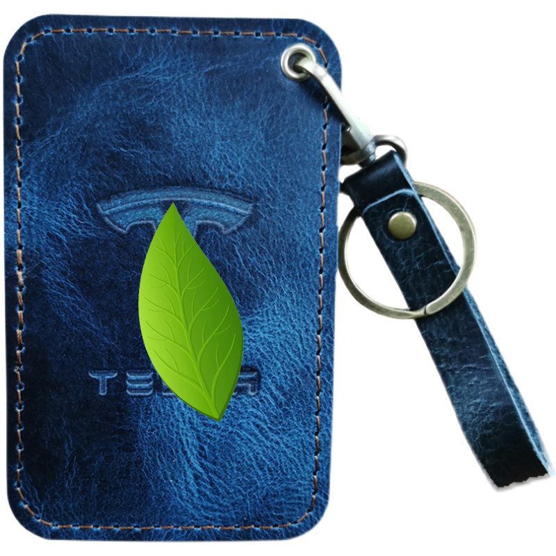 Cowhide Tesla Model 3 Key Card Holder Handmade High-End Accessories ...