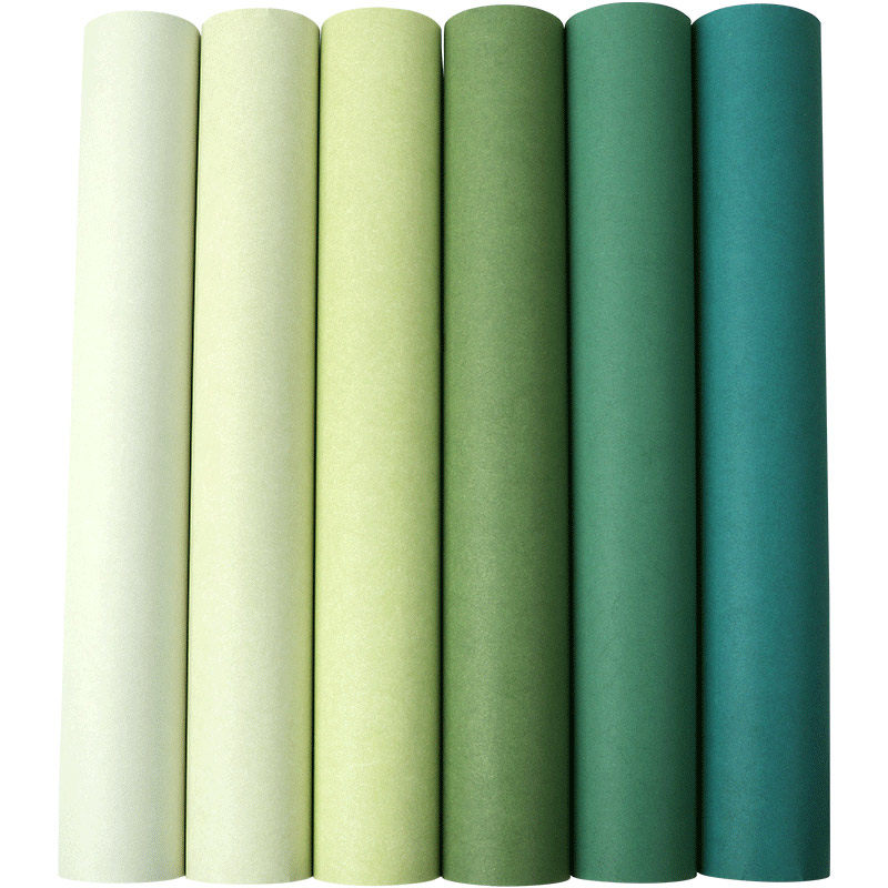 Pure Pigment Light Green Non-Woven Morandi Wallpaper - Bedroom Living ...